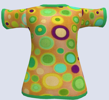 Second Life Marketplace - Pokie Dots Multi Texture Color Mesh T-Shirt