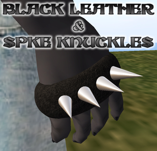 Second Life Marketplace - Black Leather & Spike Knuckles