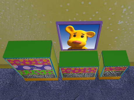 Second Life Marketplace - RE Kids Funky Dresser & Nightstand Set - Fun ...