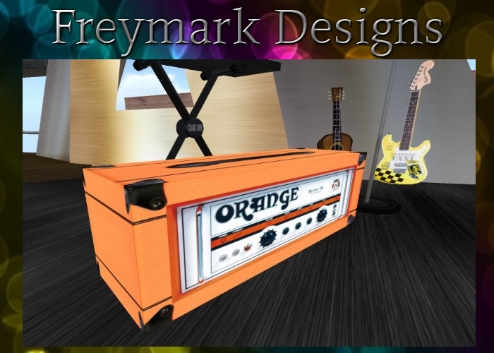 Second Life Marketplace - Orange Retro 50 Amp Tip Jar v1.1