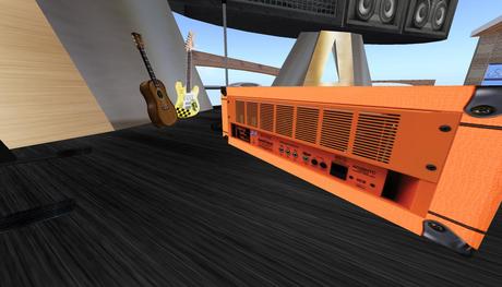 Second Life Marketplace - Orange Retro 50 Amp Tip Jar v1.1