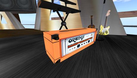 Second Life Marketplace - Orange Retro 50 Amp Tip Jar v1.1