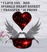 Second Life Marketplace - I LOVE YOU - RED SPARKLE HEART BASKET WITH ...