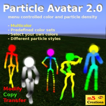 Second Life Marketplace - mS) Particle Avatar 2.0 - multi colors