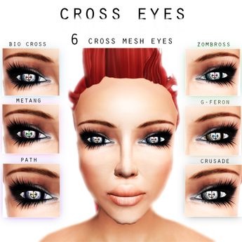 Second Life Marketplace - CROSS EYES 50% off until 1 Sep