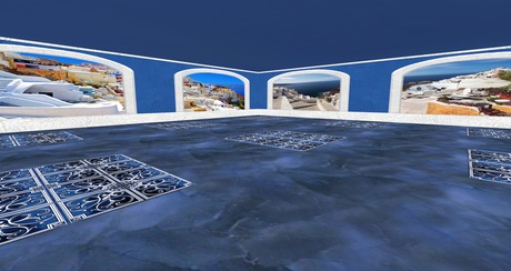 Second Life Marketplace - Greece Inspired Horse Skybox 60x60m 15prims