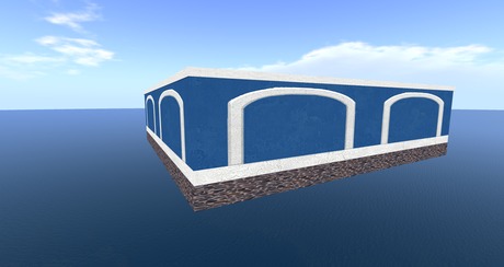 Second Life Marketplace - Greece Inspired Horse Skybox 60x60m 15prims