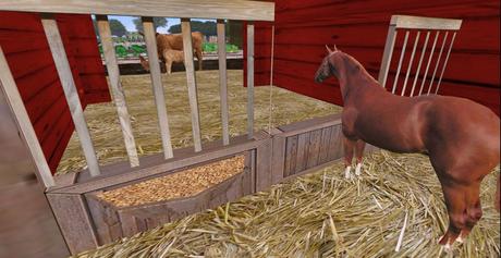 Second Life Marketplace - 12 Prim Barn Yard with animals