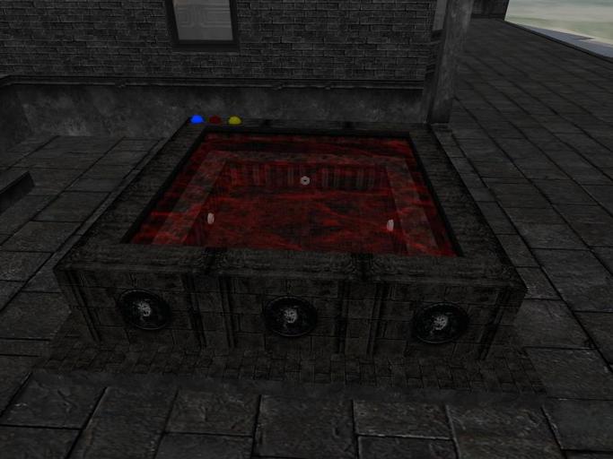 Second Life Marketplace - Hot Tub, Black Goth Blood
