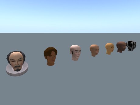 Second Life Marketplace - 5 Newbie Sculpt Pack and 7 heads sculpty
