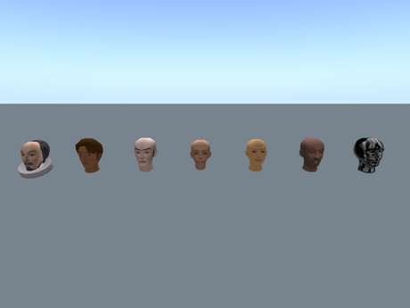 Second Life Marketplace - 5 Newbie Sculpt Pack and 7 heads sculpty
