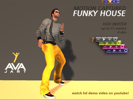 Second Life Marketplace - 1004. AVAjart Funky House Animation HUD /51 ...