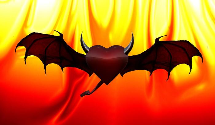 Second Life Marketplace - Demon Heart floating companion