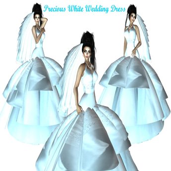 Second Life Marketplace - Precious White wedding dress
