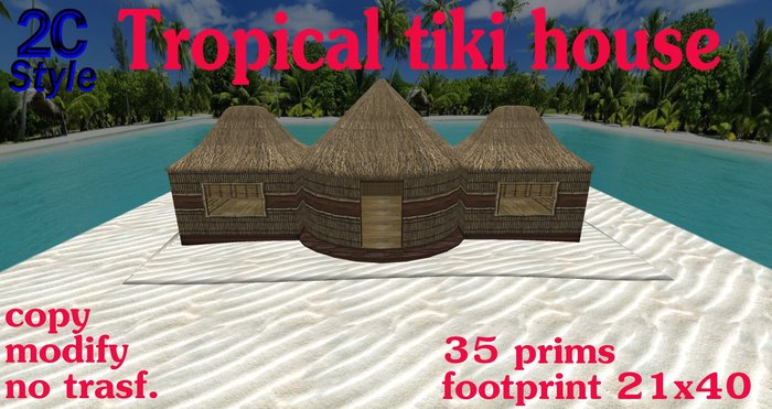 Second Life Marketplace - 2C STYLE- Tropical Tiki House