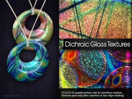 Second Life Marketplace - StarLifestyle Jewellery Textures Dichroic Glass
