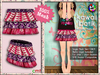 Second Life Marketplace - [SKM] Kawaii Batik Layered Mini Skirt MESH