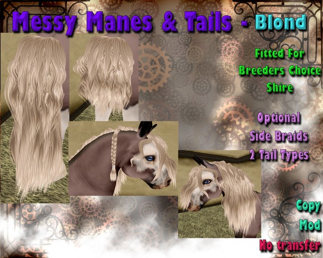 Second Life Marketplace - *SC* Messy Manes & Tails (Shire) - Blond