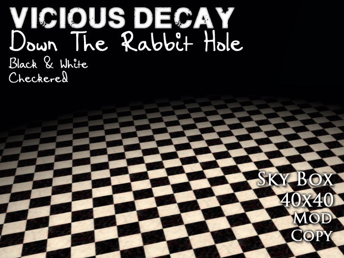 Second Life Marketplace - Vicious Decay - Down The Rabbit Hole - Black ...