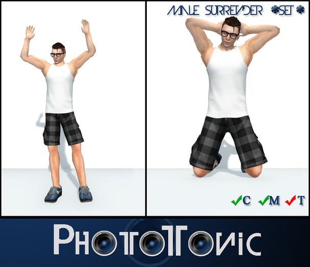 Second Life Marketplace - ~{PhotoTonic}~ - .Male Surrender *SET*.
