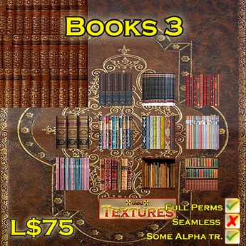 Second Life Marketplace - USC Textures - Books 3
