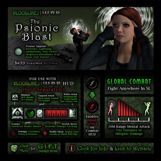 Second Life Marketplace - The Psionic Blast