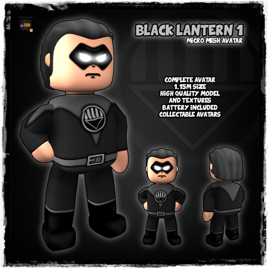 Second Life Marketplace - [LR]Black Lantern 1 - Micro Mesh Avatar ...