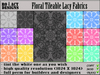 Second Life Marketplace - Ro!Act Designs 12 Floral Tileable Lacy Fabrics
