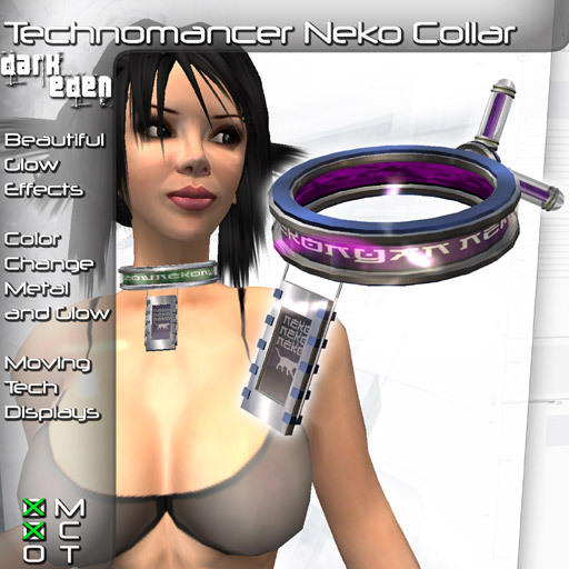Second Life Marketplace - [DE] Technomancer Collar - Neko