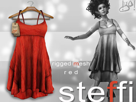 Second Life Marketplace - !gO! Steffi dress - red