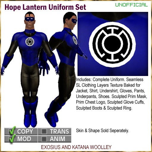 Second Life Marketplace - blue lantern costume