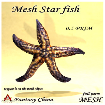 Second Life Marketplace - Mesh Star fish full perm 0.5 prim