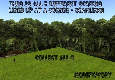 Second Life Marketplace - 20x20 Deep Forest Privacy Screen 2 (Seamless)