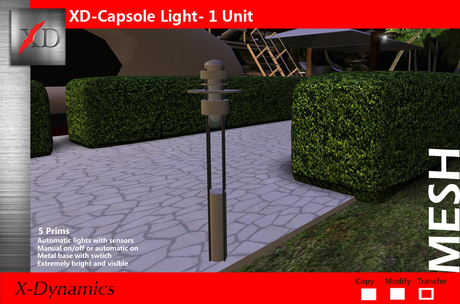 Second Life Marketplace - XD capsole Light Boxed- 1 Unit