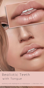 Second Life Marketplace - DeeTaleZ Skins Teeth & Tongue DEMO VERSION!