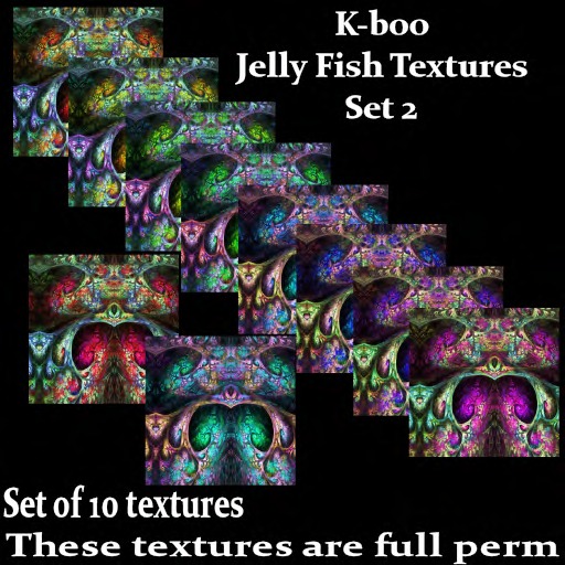 Second Life Marketplace - k-boo jelly fish textures set2