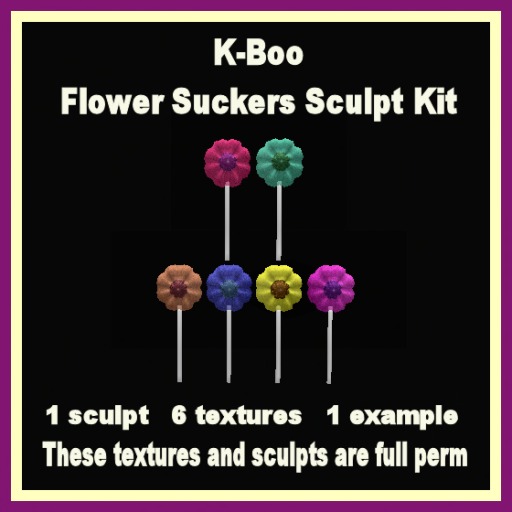 Second Life Marketplace - k-boo flower sucker sculpt kit boxed