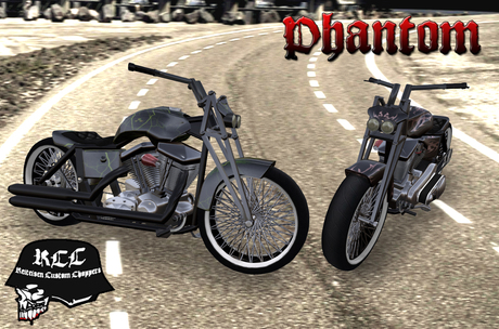 Second Life Marketplace - +RCC+ -Reiteisen Custom Choppers- Phantom Bobber
