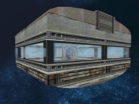 Second Life Marketplace - Starbase Basic Module (1-door offset) [12 prim]