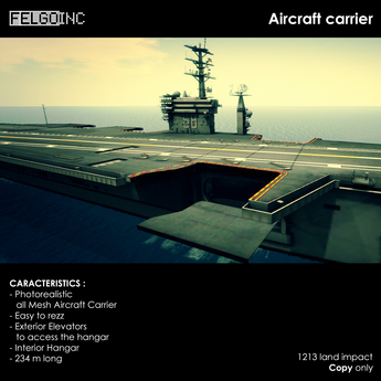 Second Life Marketplace - FELGO inc. // Aircarft carrier