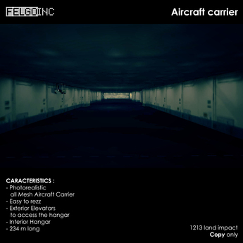 Second Life Marketplace - FELGO inc. // Aircarft carrier