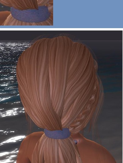 Second Life Marketplace - Light Blue Elastic Hair Band (with resizer ...