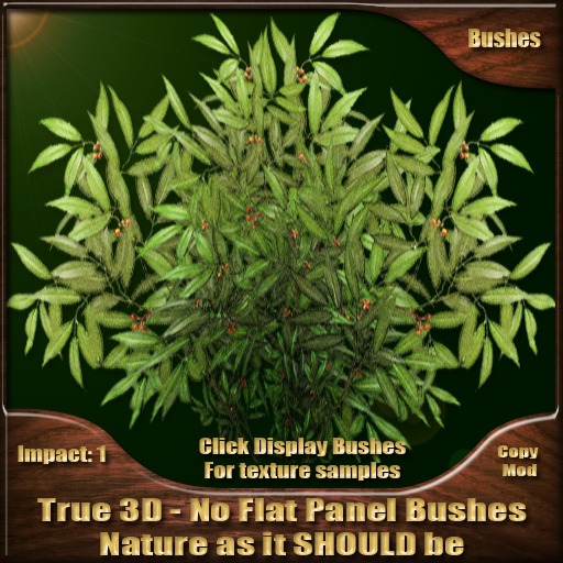 Second Life Marketplace - -LC- Bush T3 - Pack of 9