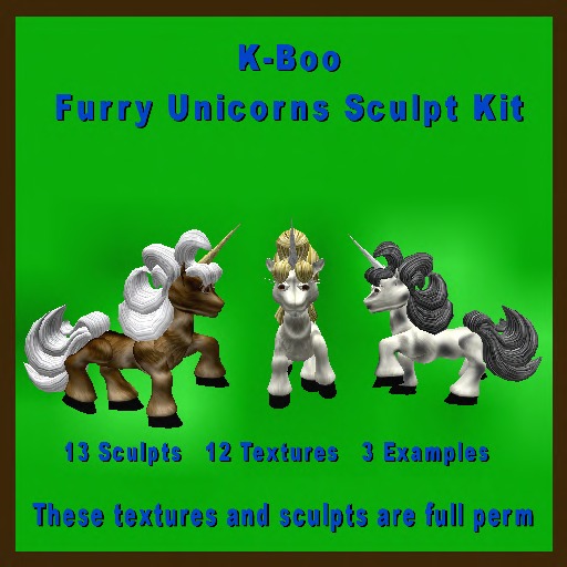 Second Life Marketplace - k-boo furry ponys sculpt kit