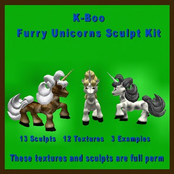 Second Life Marketplace - k-boo furry ponys sculpt kit