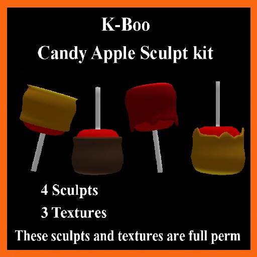 Second Life Marketplace - k-boo candy apple sculpt kit boxed