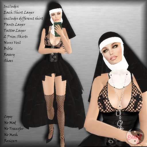Second Life Marketplace Evaki Sexy Nun