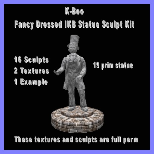 Second Life Marketplace - k-boo fancy dress IKB sculpt kit