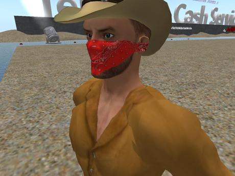 Second Life Marketplace - Western Cowboy Red Bandana Robber Mask