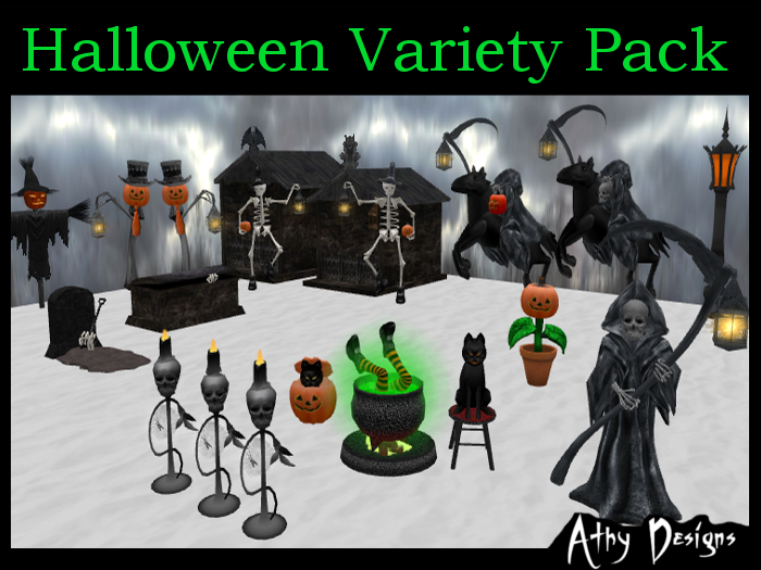 Second Life Marketplace - Halloween Decoration Variety Pack 22 ...